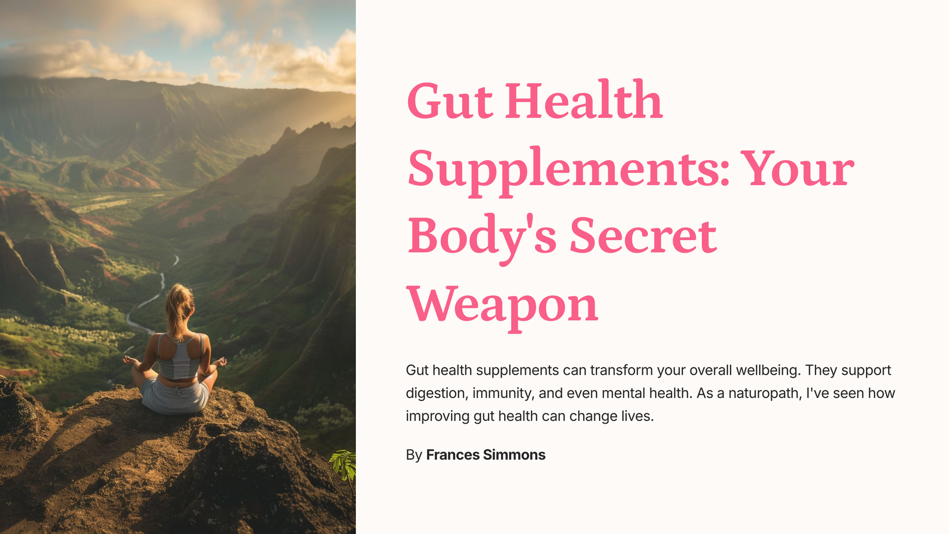 Gut Health Supplements: Unlock Your Body's Secret Weapon - Natural Gut ...