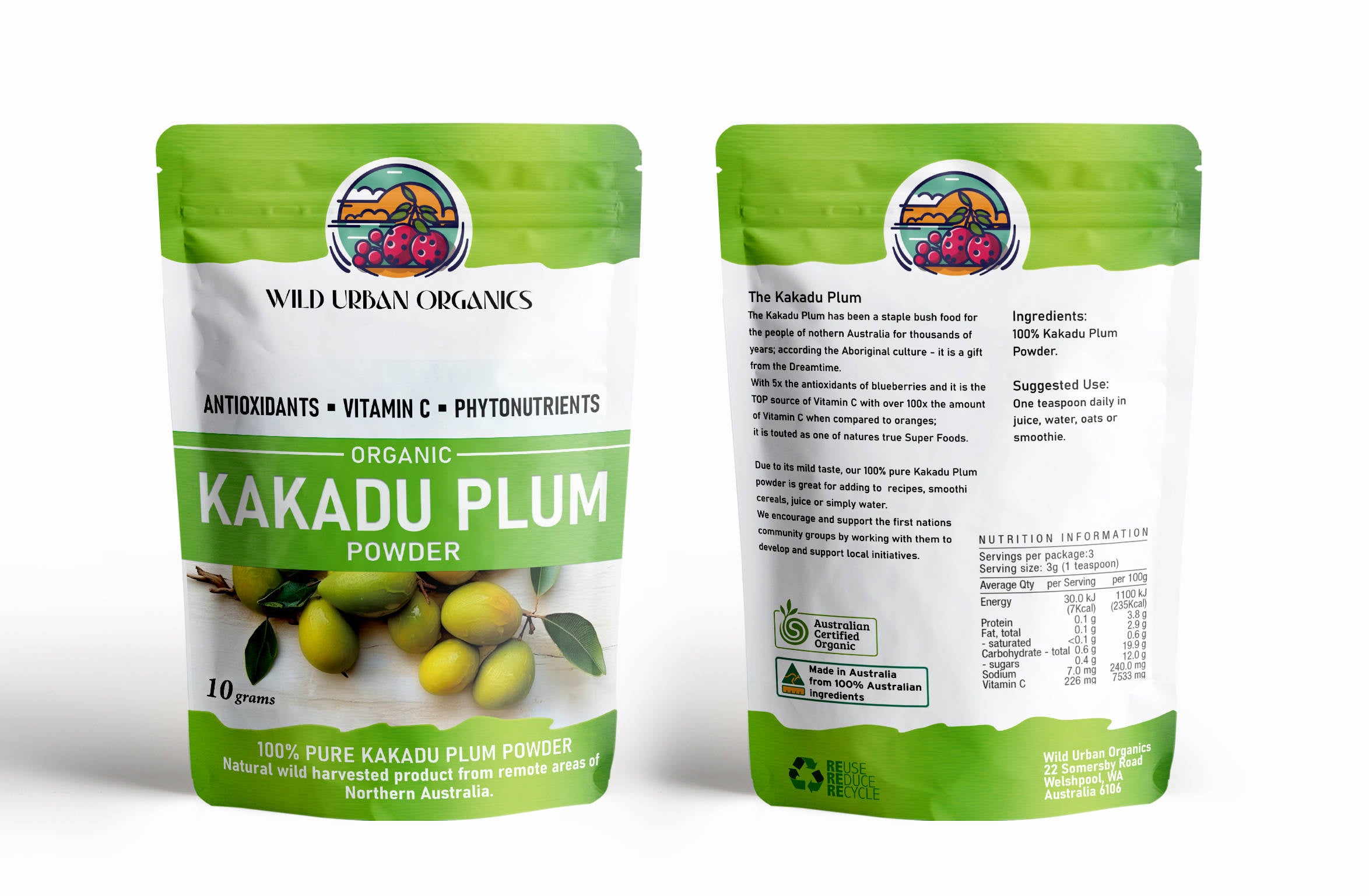 High Vitamin C Premium Pure KAKADU PLUM Powder Australian Superfood ...