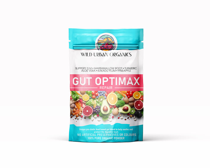GUT OPTIMAX Health Superfood Powder 65g - Slippery Elm, Marshmallow Ro ...