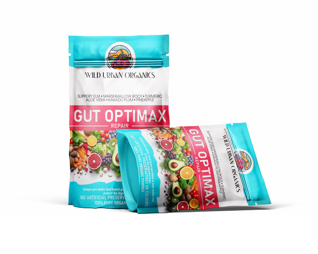 GUT OPTIMAX Health Superfood Powder 65g - Slippery Elm, Marshmallow Ro ...